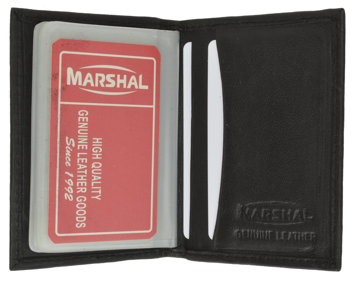 Leather Bifold Plastic Credit Card Inserts Holder 1570CF – Marshalwallet