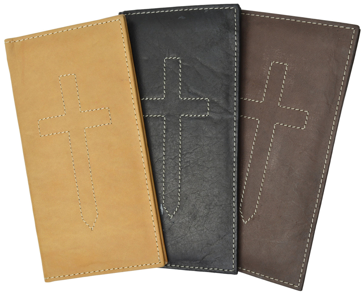 Cross Sign Basic Leather Checkbook Cover 156 CF JE – Marshalwallet