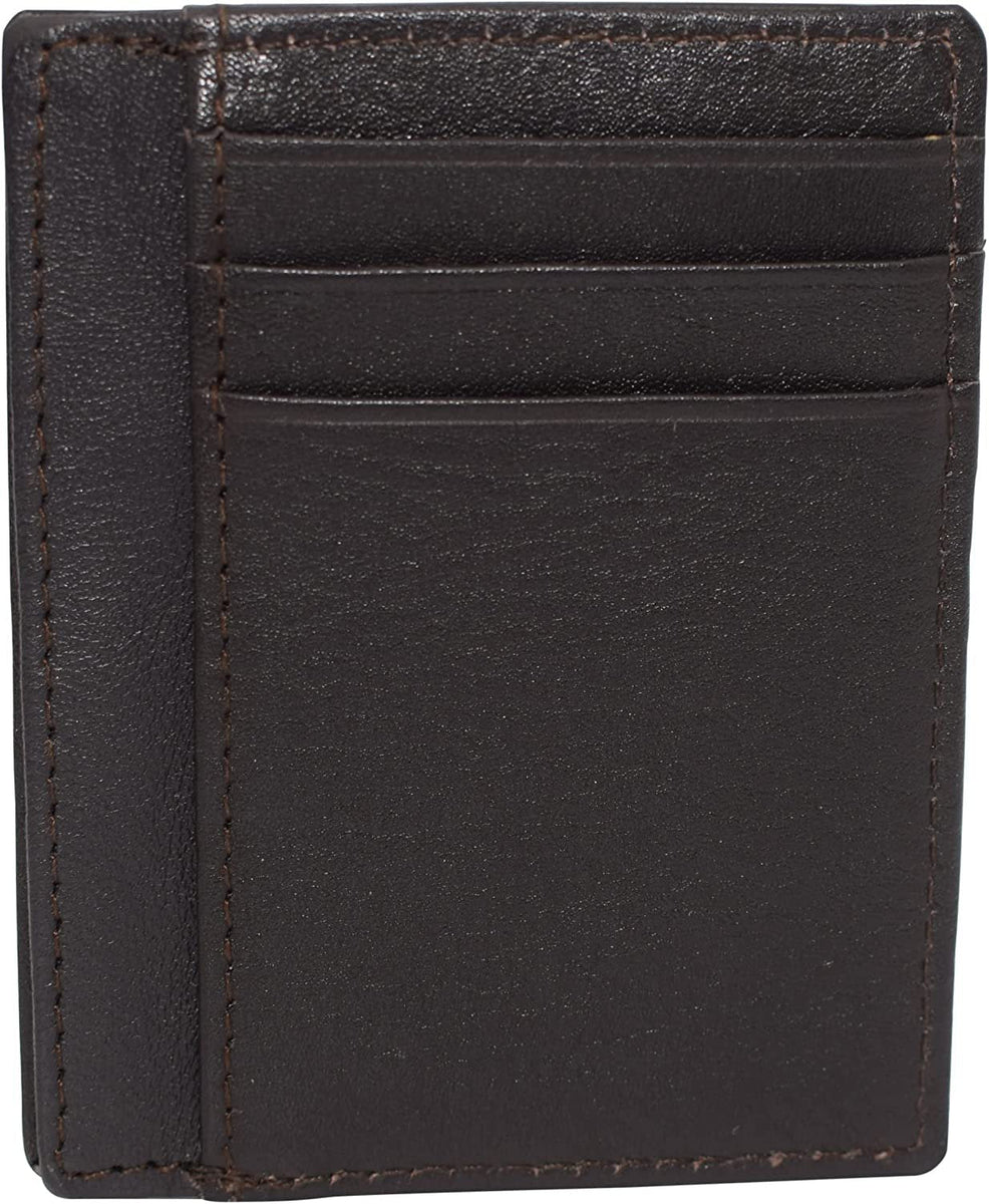 RFID510016 Swiss Marshall RFID Blocking Front Pocket Leather Slim Cred ...
